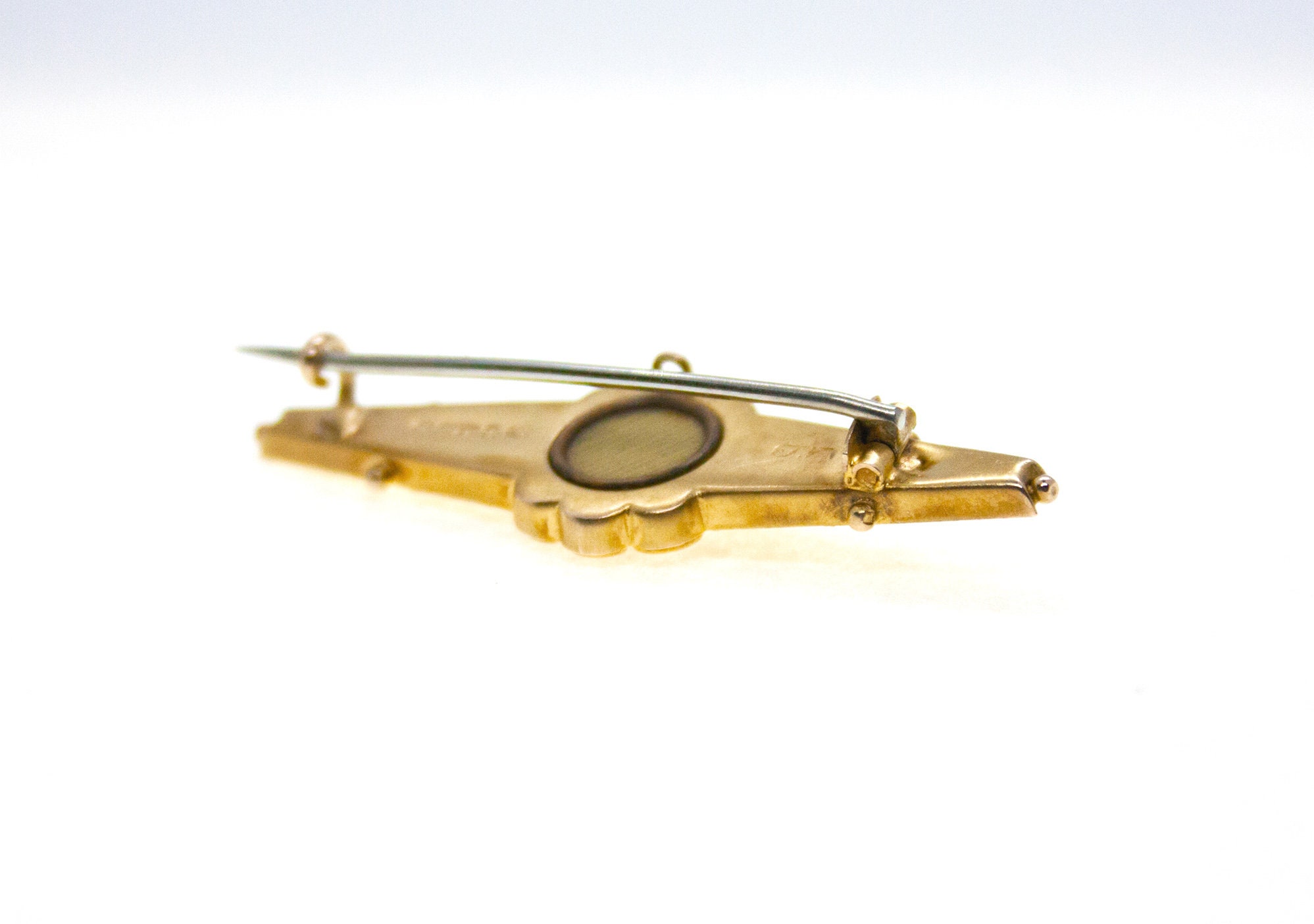 9ct Gold Brooch With Chester Hallmark - Etsy