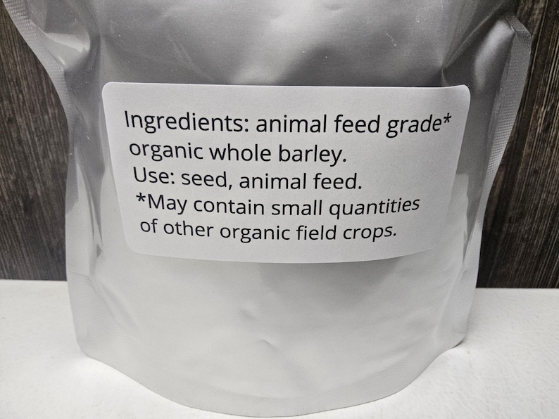 Whole Barley Seed - Organic Animal Feed Grade for Sprouting ...