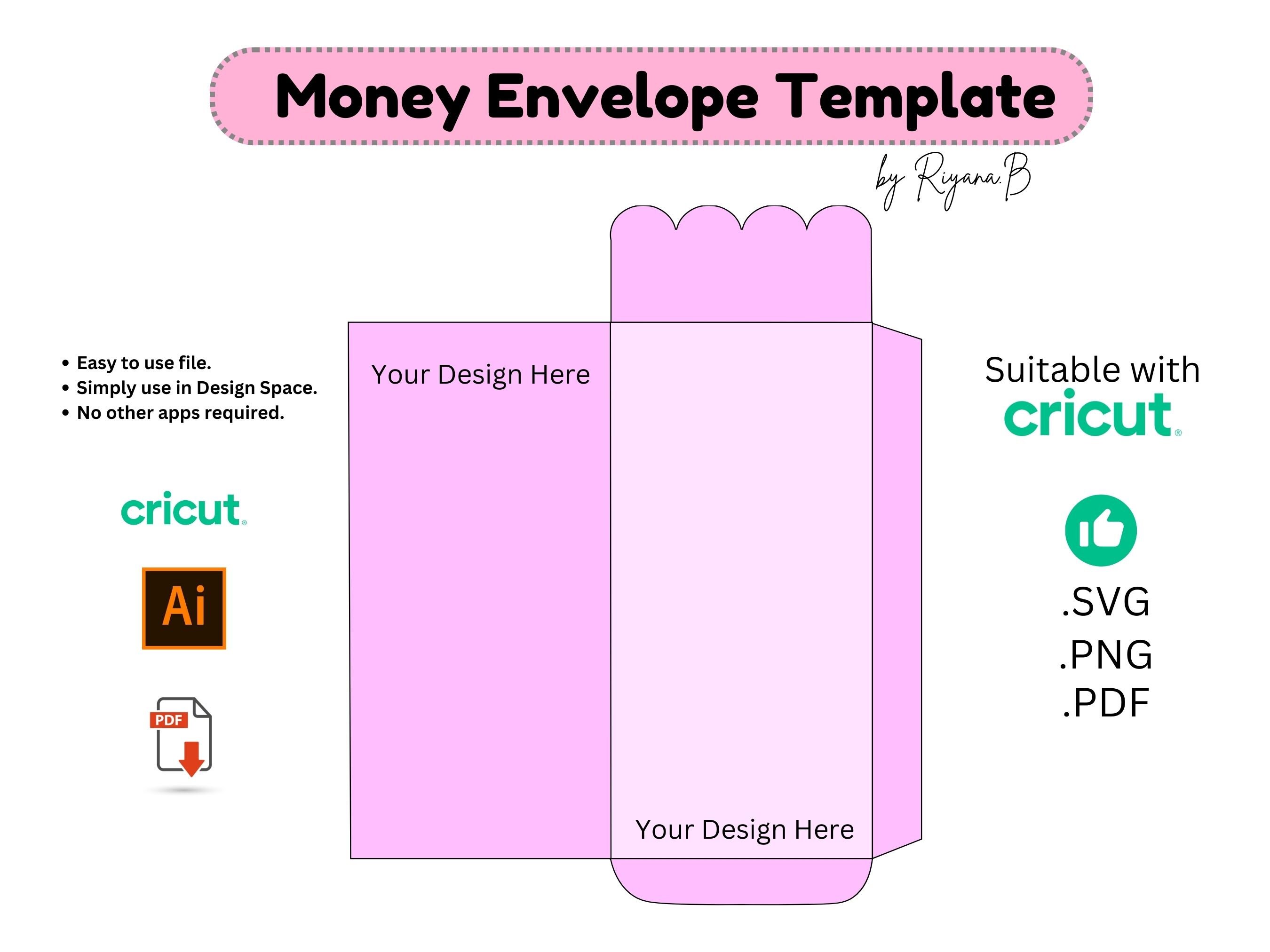 Scallop Flap Rectangle Envelope SVG Sampul Duit Raya - Etsy