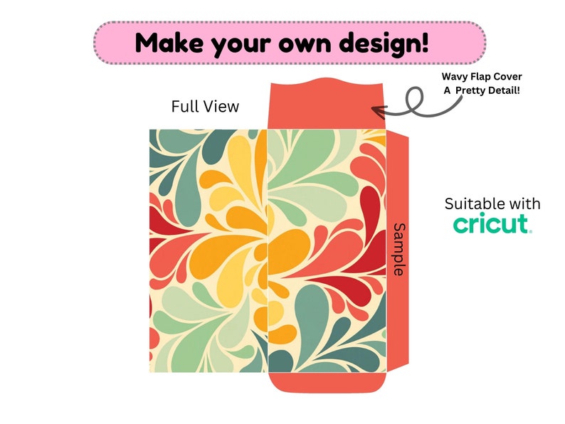 Wavy Flap Rectangle Envelope SVG File vertical Sampul - Etsy Australia