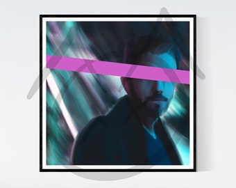 Color block art | Etsy