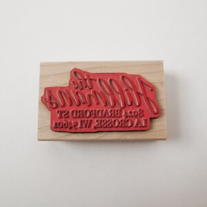 Custom Calligraphy Address Stamp | Wooden Address Stamp | Modern ...