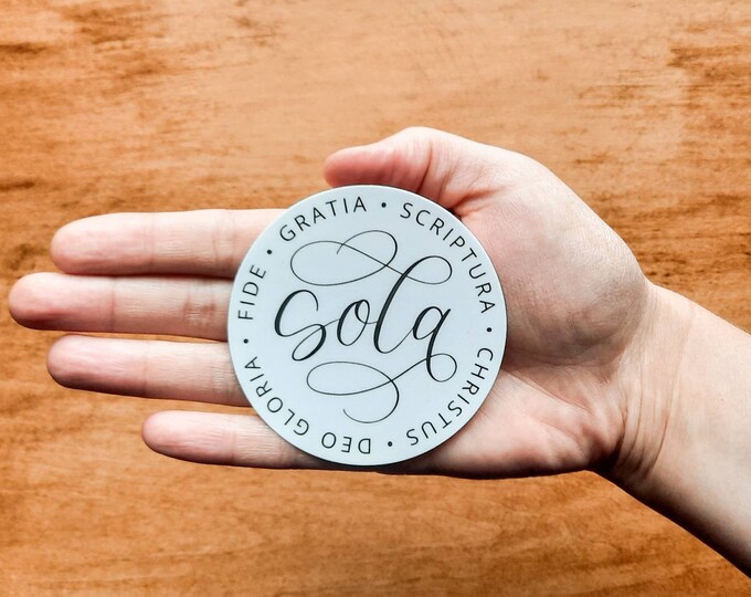 5 Solas Sticker Set 2.25x3 Inch Waterproof Sticker decal for Your ...