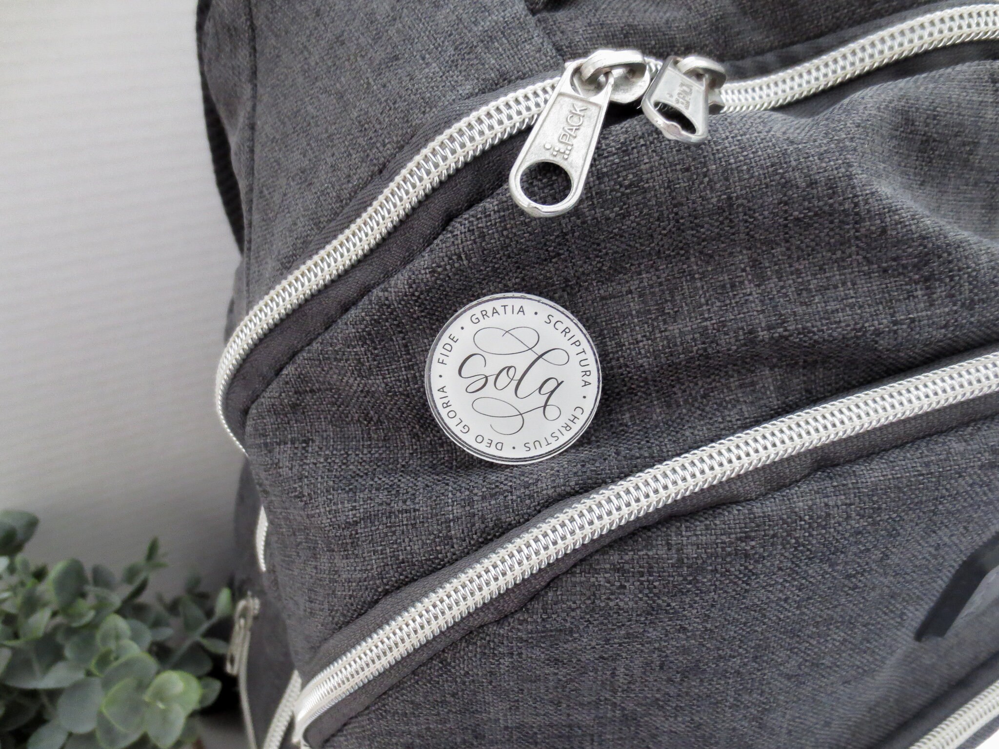 The 5 Solas Acrylic Pin Sola Fide Jean Jacket Pin - Etsy