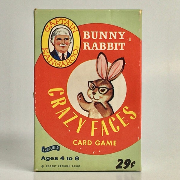 Captain Kangaroo Rabbit Card Game - Etsy
