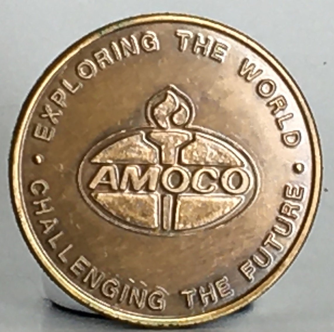 Vintage Amoco Logo Coin Exploring the World Challenging the | Etsy