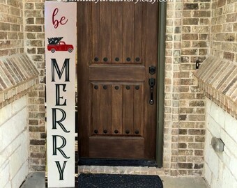 Tall christmas sign | Etsy