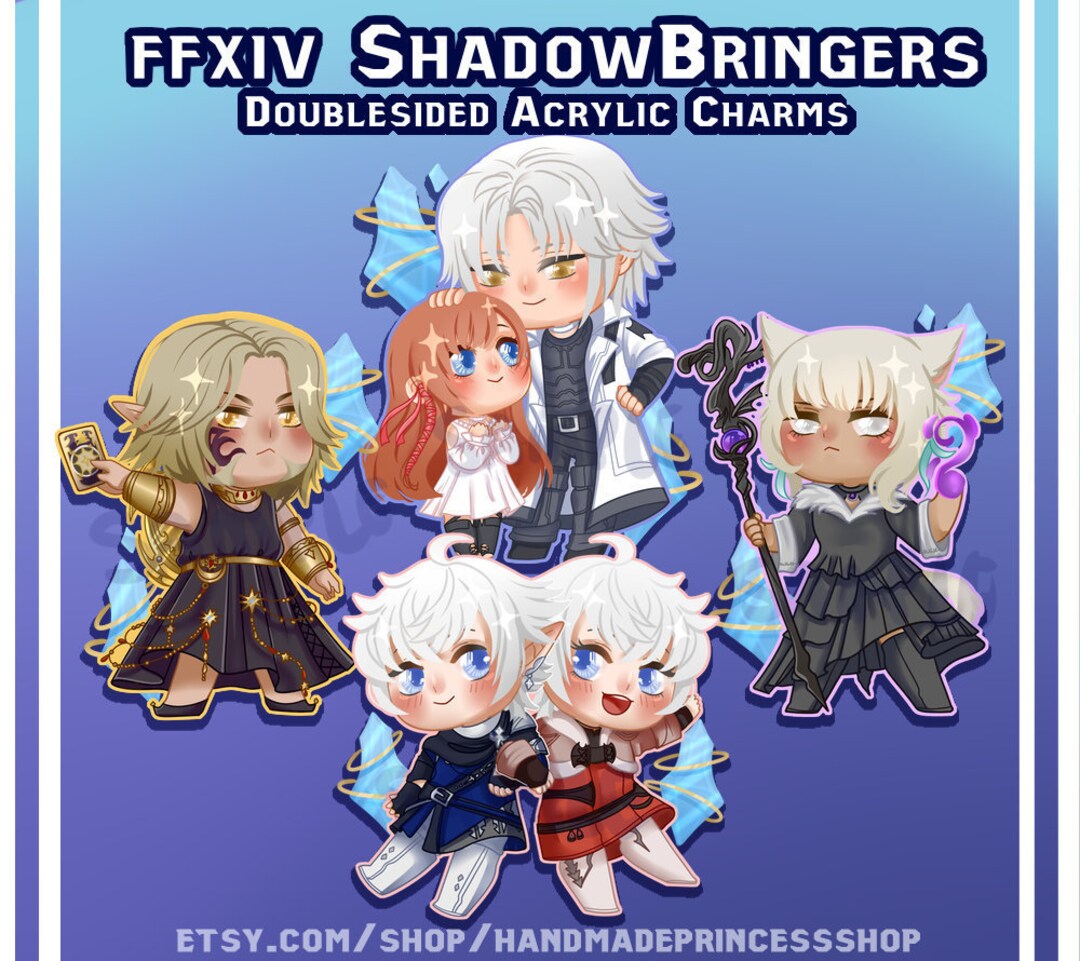 Shadowbringers Scions FFXIV Charm Keychains - Etsy