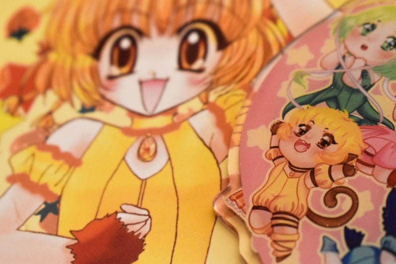 Tokyo Mew Mew Heart Acrylic Keychain | Etsy