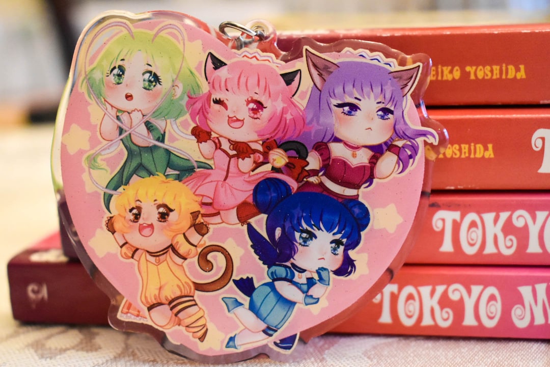 Tokyo Mew Mew Heart Acrylic Keychain - Etsy