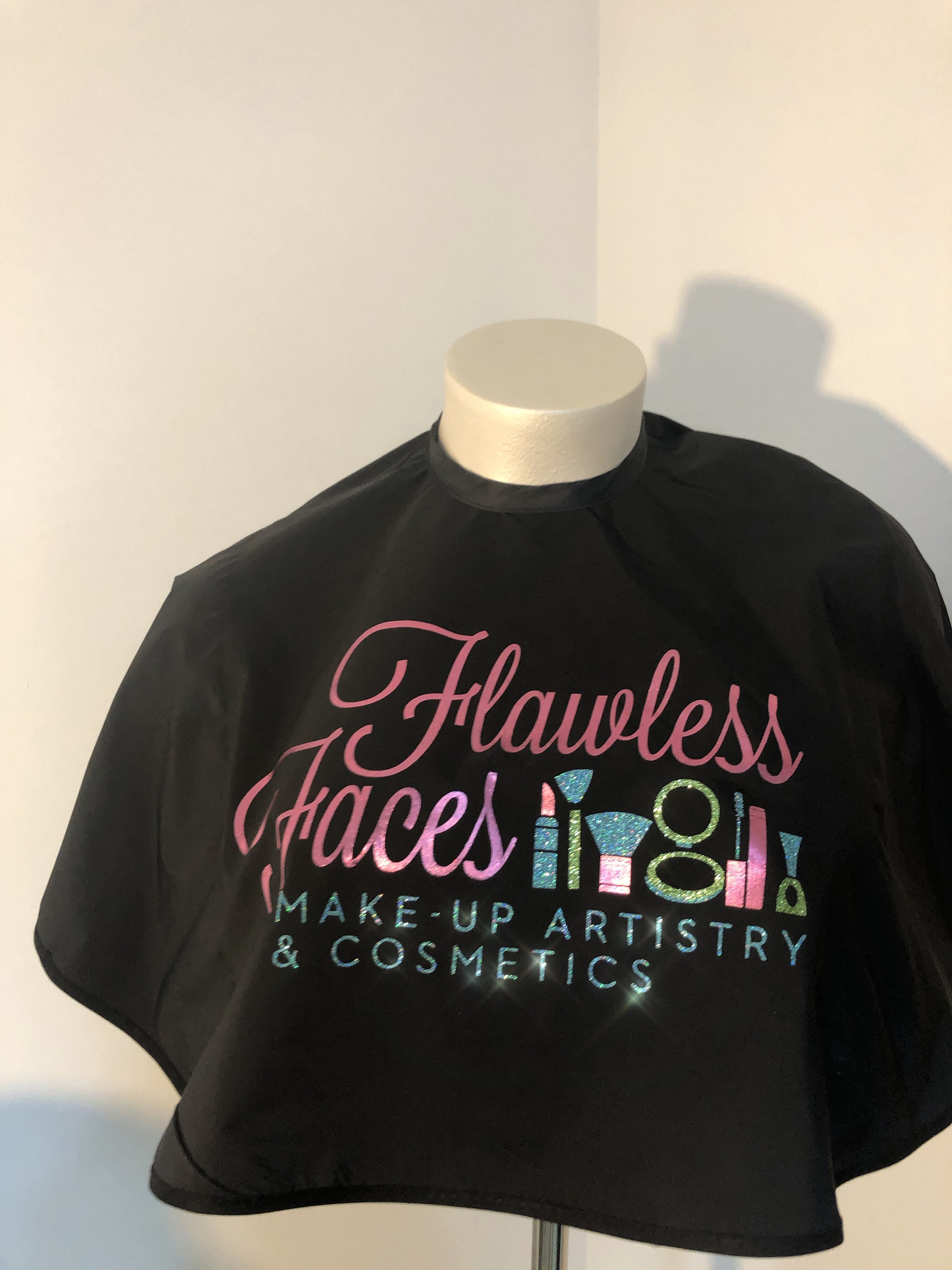 Makeup Cape Makeup Bib Salon cape Barber Hair Cut Cape | Etsy