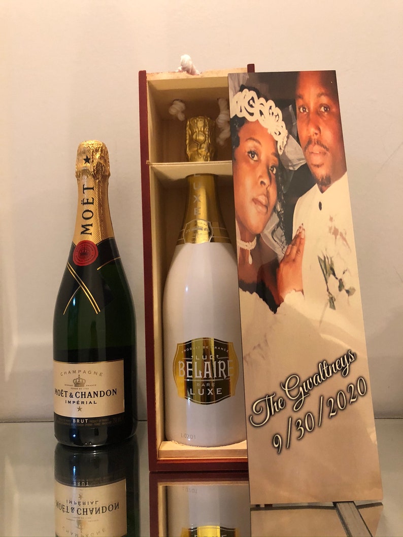 Custom Wine / Champagne Box | Custom Photo Wine Box | Custom Design Box ...