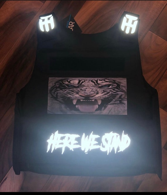 Reflective Custom Tactical Black Vest Carrier Vest | Etsy