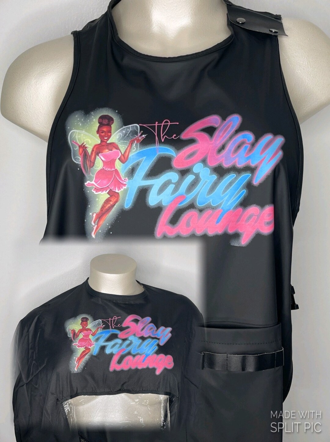 Custom Window Cape & Apron | Beauty Salon Stylist and Barber Apron ...