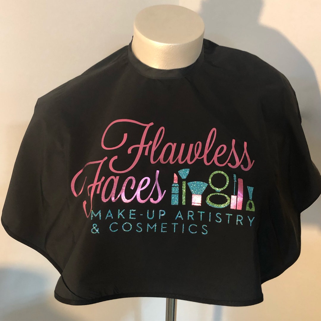 Makeup Cape | Makeup Bib | Salon Cape | Barber Hair Cut Cape | Beauty ...