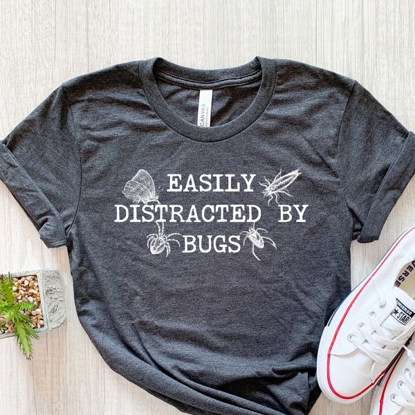 Kids Easily Distracted by Bugs Shirt - Etsy
