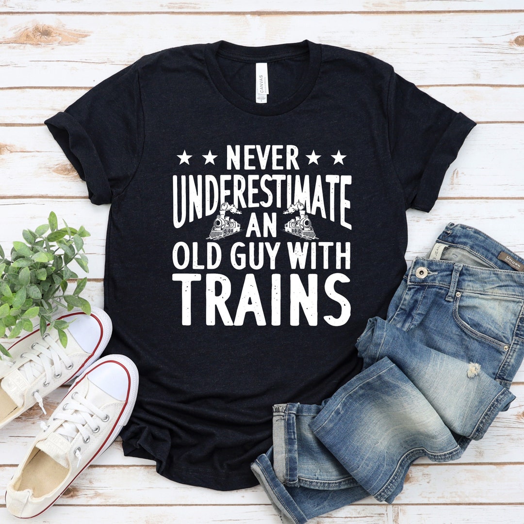 Men's Train Shirt Train Lover Gift, Trains T-shirt, Funny Train Gifts ...