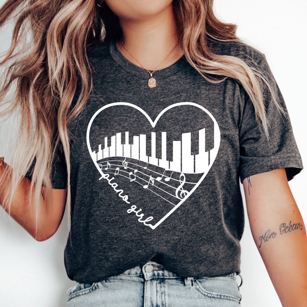 Piano Shirt Women, Piano Girl, Piano T Shirt, Piano Player, Pianist ...