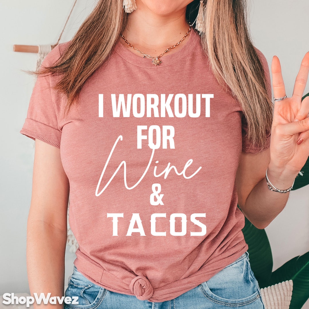 Funny Wine Workout T-shirt - Gym Trainer Wine Lover Gift - Etsy