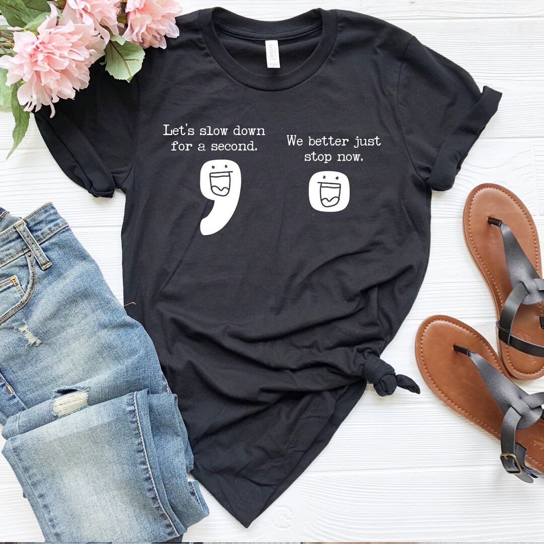 Grammar Shirt Funny, Punctuation Shirt, Grammar Vocabulary Humor ...