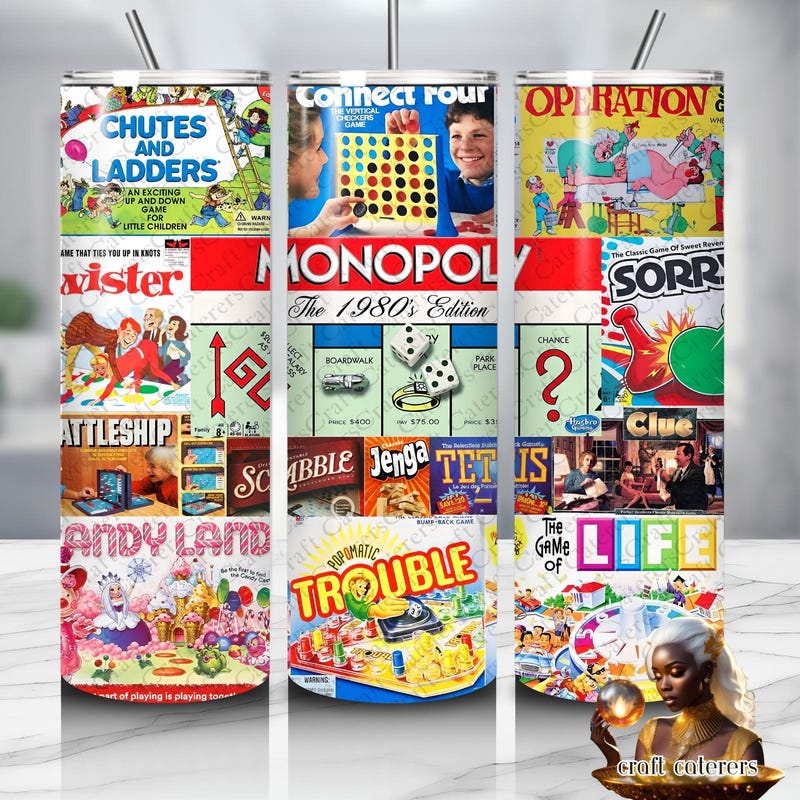 Board Game Tumbler Design - Etsy