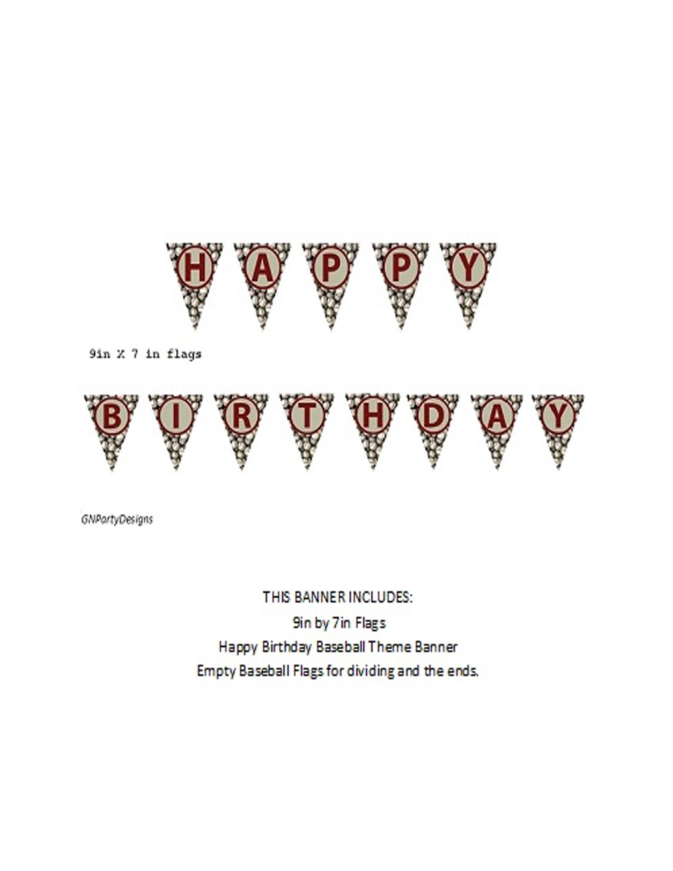 Printable Banner Printable Baseball Decor Baseball Theme - Etsy