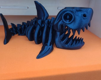 3D Printed Flexible Shark - Etsy