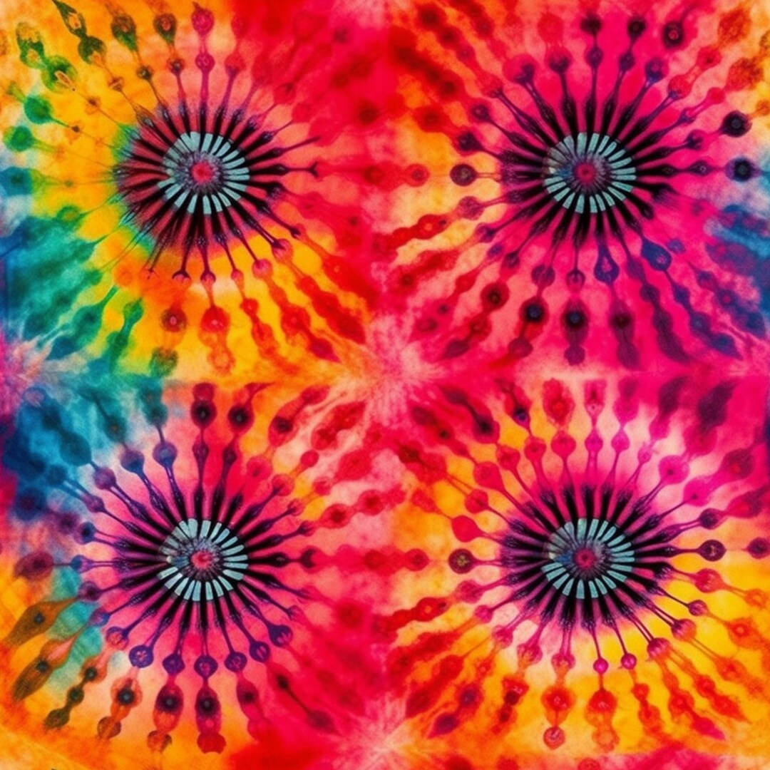 Tie Dye Pattern Tile 8 SVG Download for Fabrics, Graphics, Direct to ...