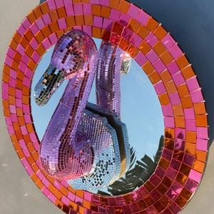 Disco Flamingo Wall Decor Gift Idea - Etsy