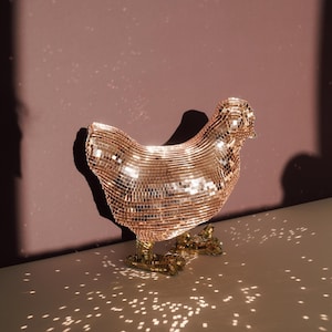 Chicken Disco Ball Home Decor Gift - Etsy