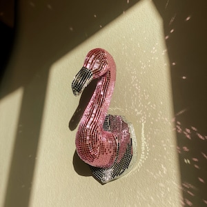 Disco Flamingo Wall Decor Gift Idea - Etsy