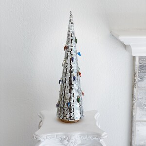 Disco Ball Christmas Tree: Handmade Mirror Tile Holiday Decor - Etsy