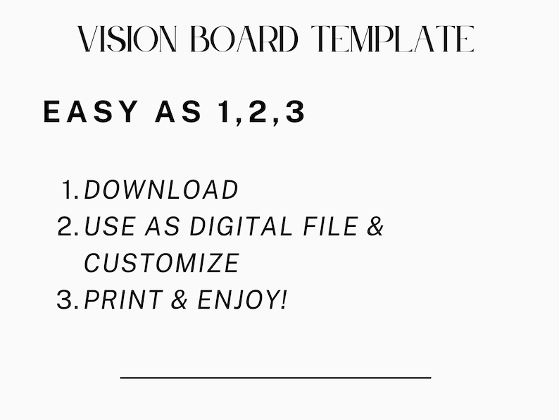 2026 Vision Board Template: Canva Dream Board Kit (digital Download) - Etsy