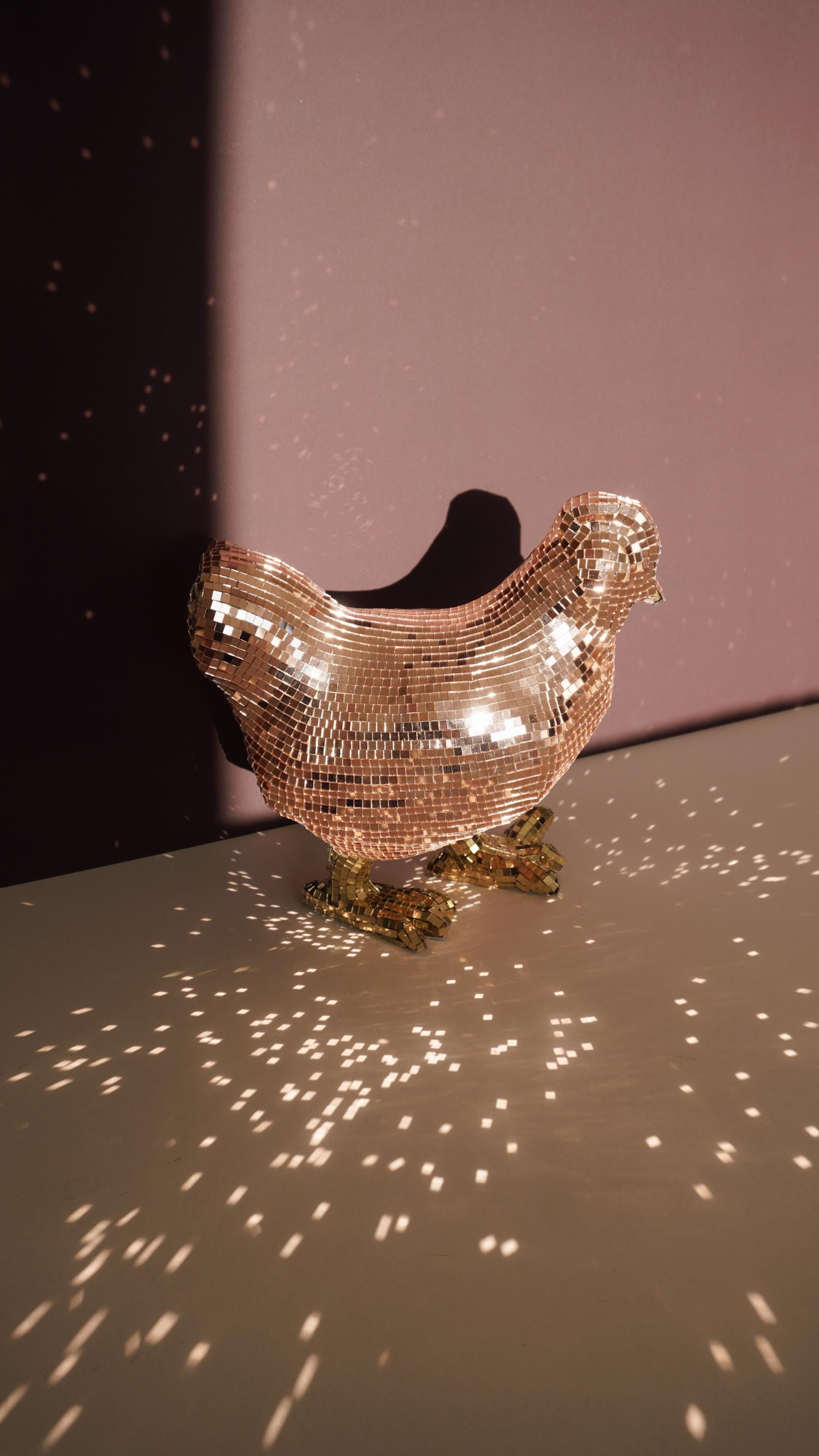 Chicken Disco Ball Home Decor Gift - Etsy UK
