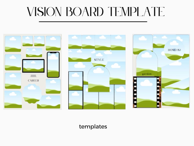2026 Vision Board Template: Canva Dream Board Kit (digital Download) - Etsy