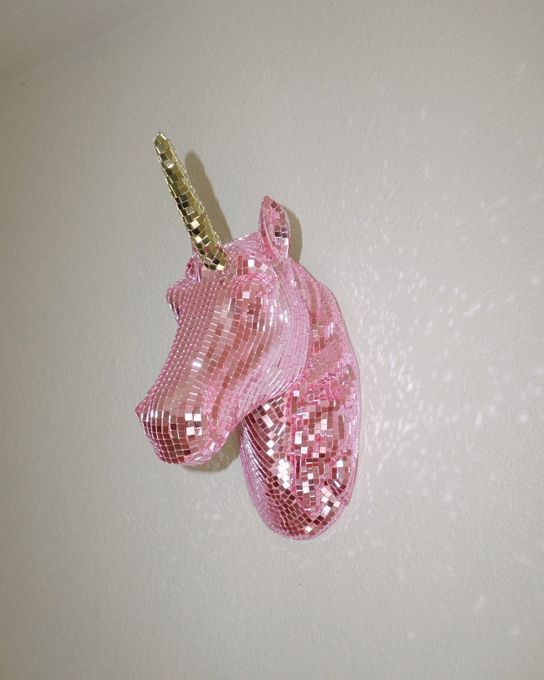 Pink Disco Unicorn Wall Art - Pink Pony Club Decor - Etsy