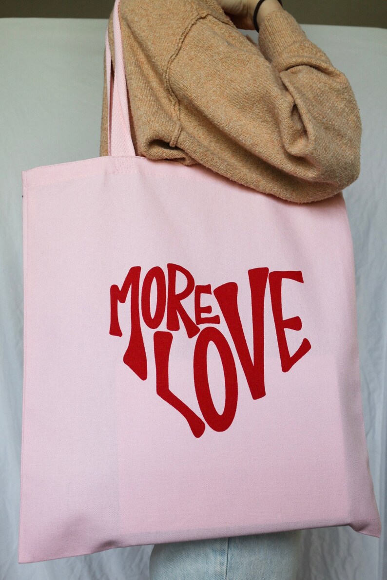 More Love Tote Bag - Etsy
