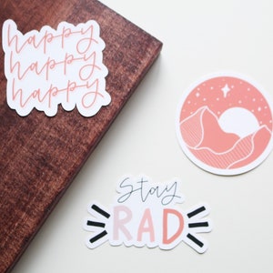 Pink Sticker Pack - Etsy