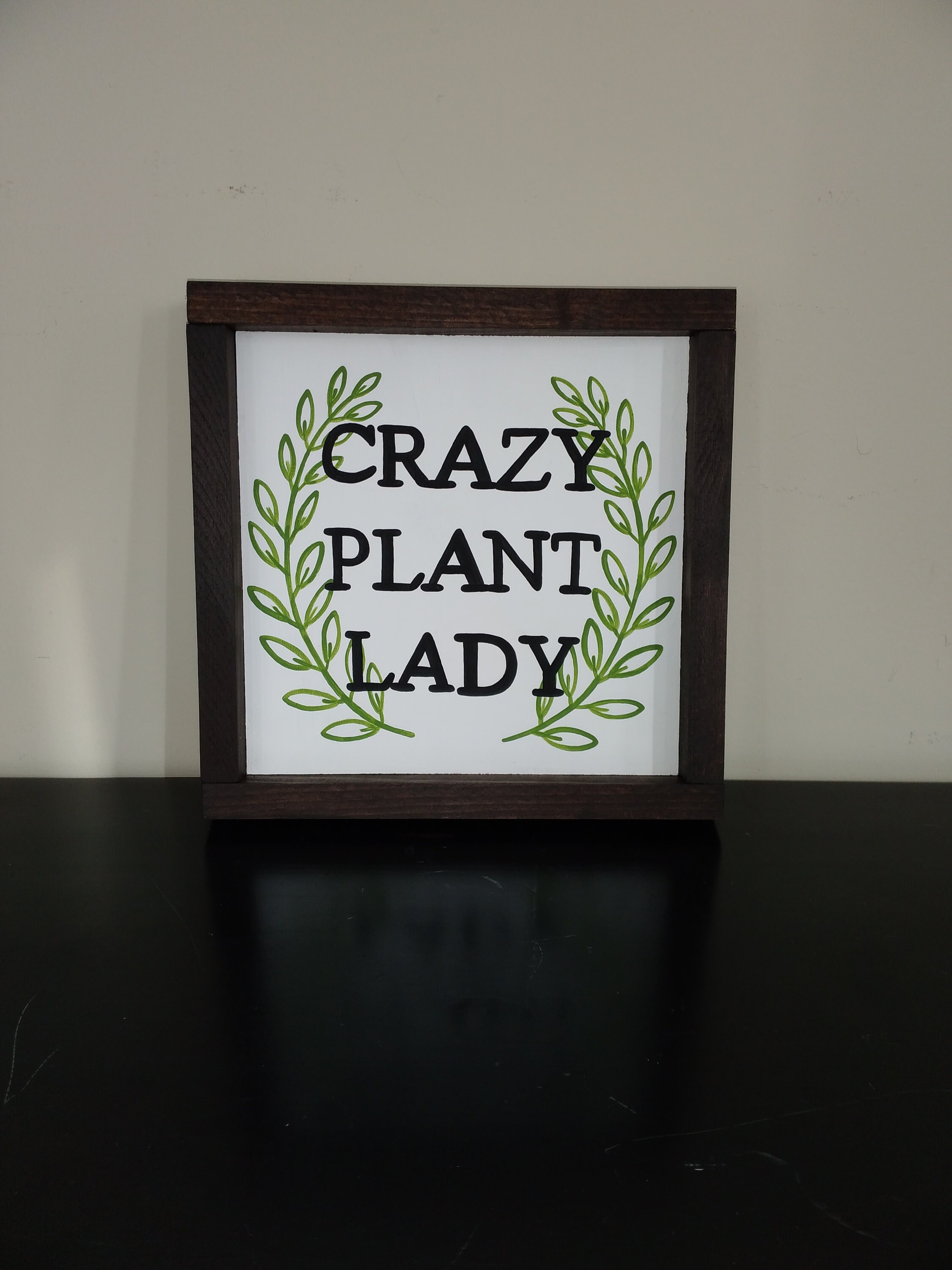 Crazy Plant Lady Wooden Sign Plant Sign Home Decor | Etsy