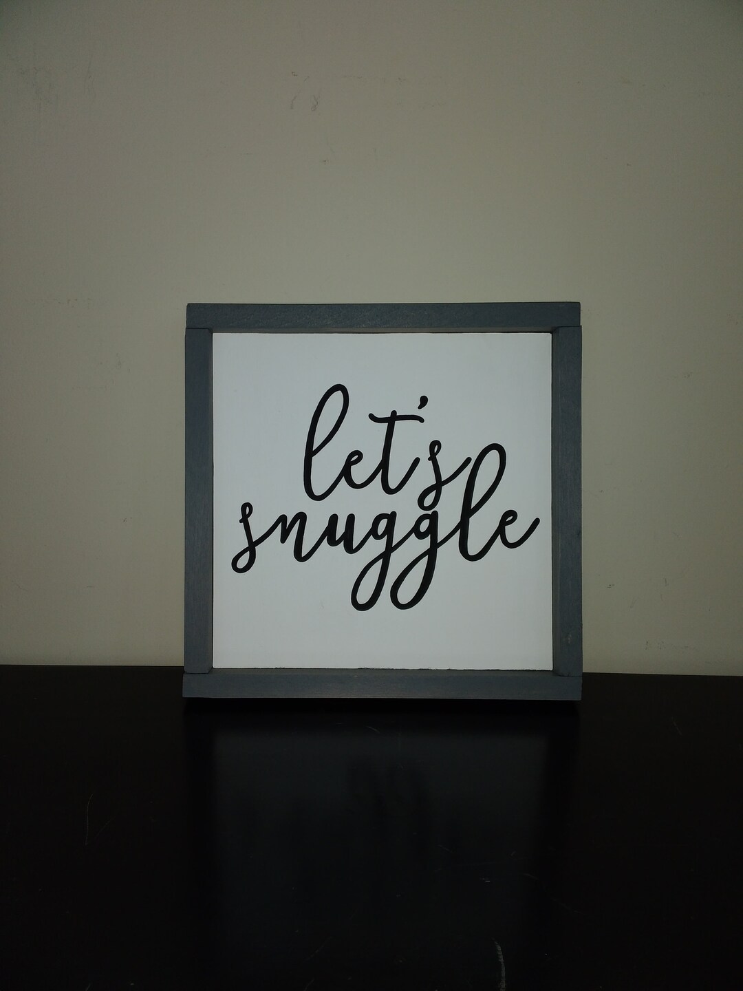 Let's Snuggle Wooden Sign Home Decor Bedroom Signs Bedroom Decor Love ...