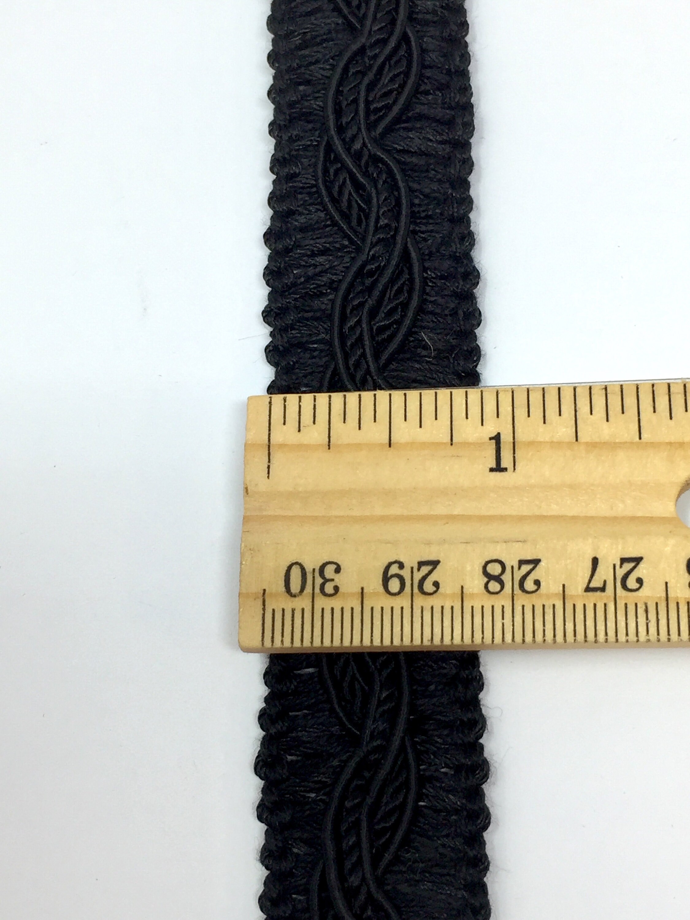 3/4" Wave Pattern Black Gimp Trim - Etsy