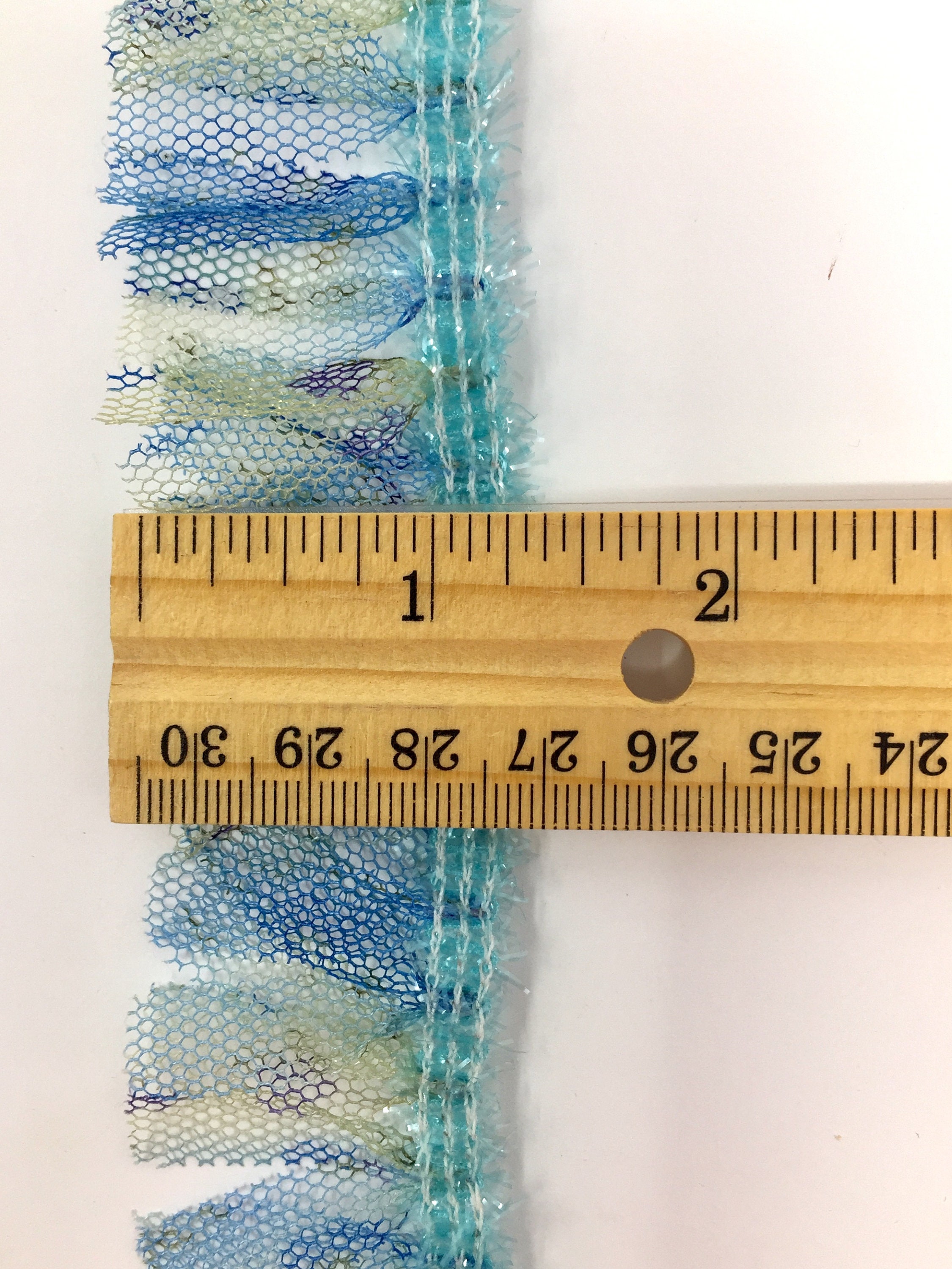 Simplicity® 1 1 1/4 Tricot Stretch Fringe Trim W/blues & Greens - Etsy