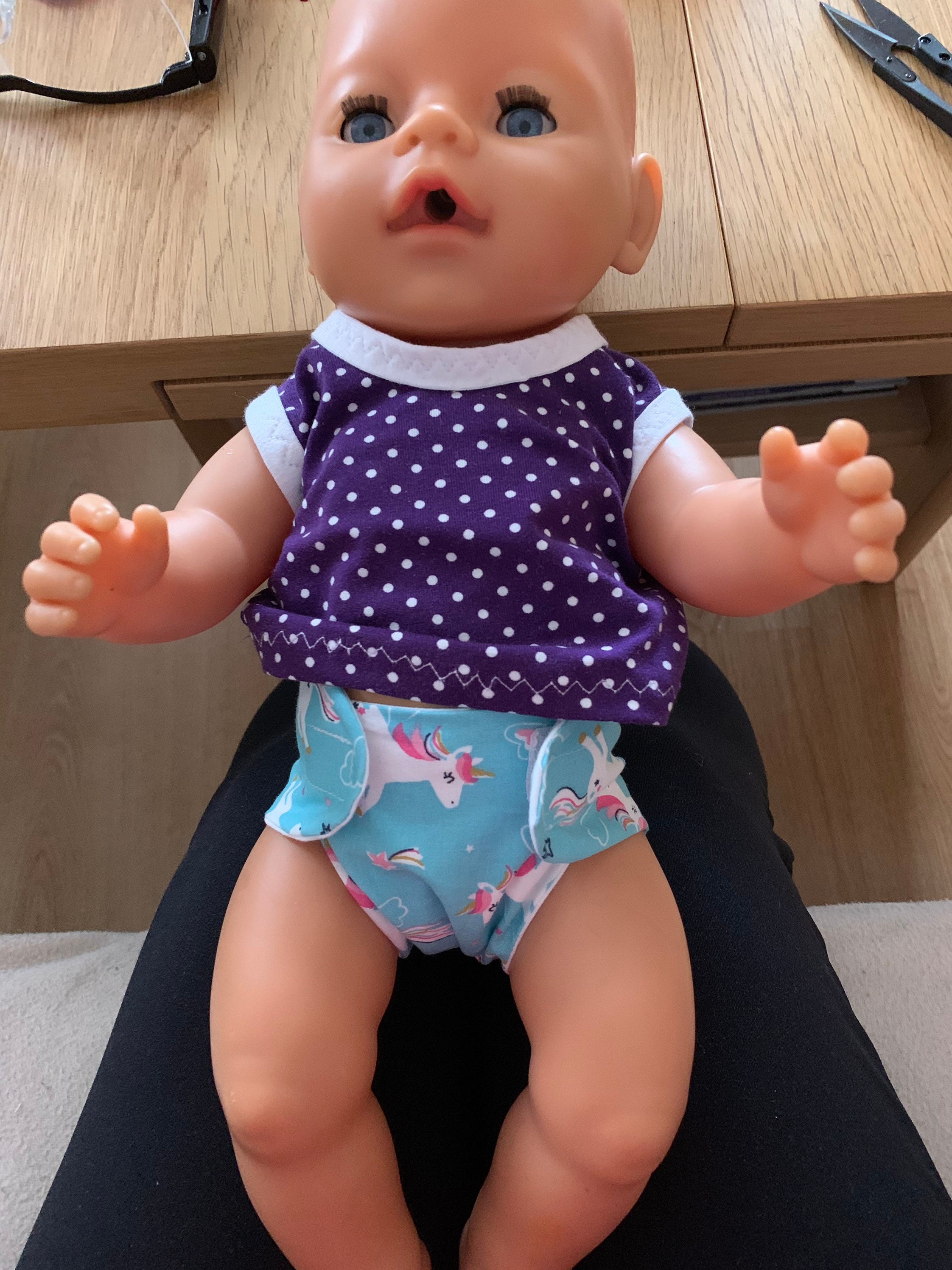 Doll diapers ca 31 33 cm abdominal circumference-Babyborn | Etsy