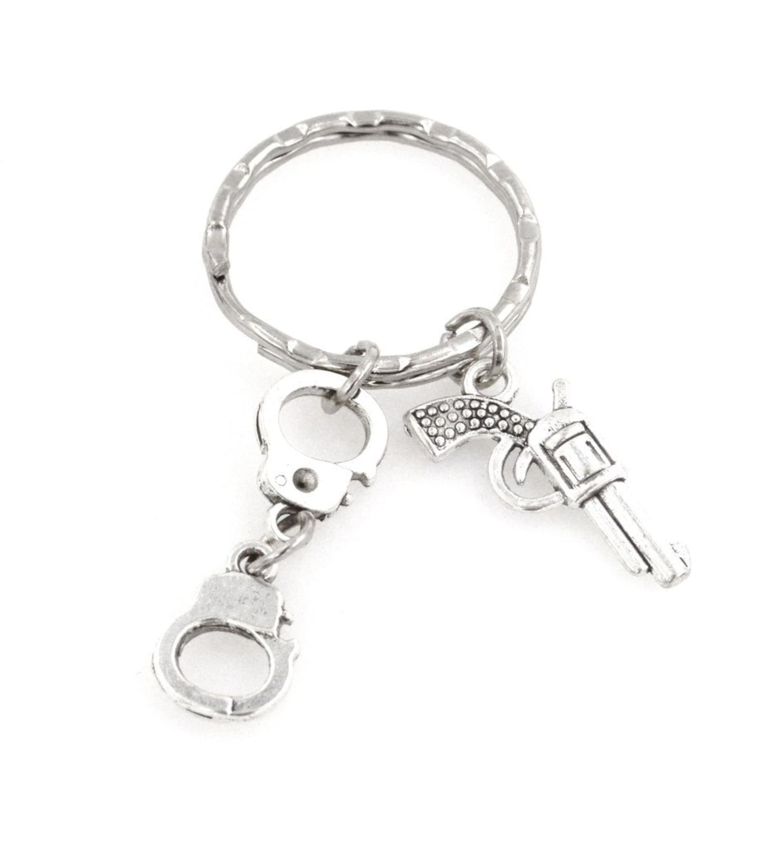 Gun Handcuffs Keychain 111P - Etsy