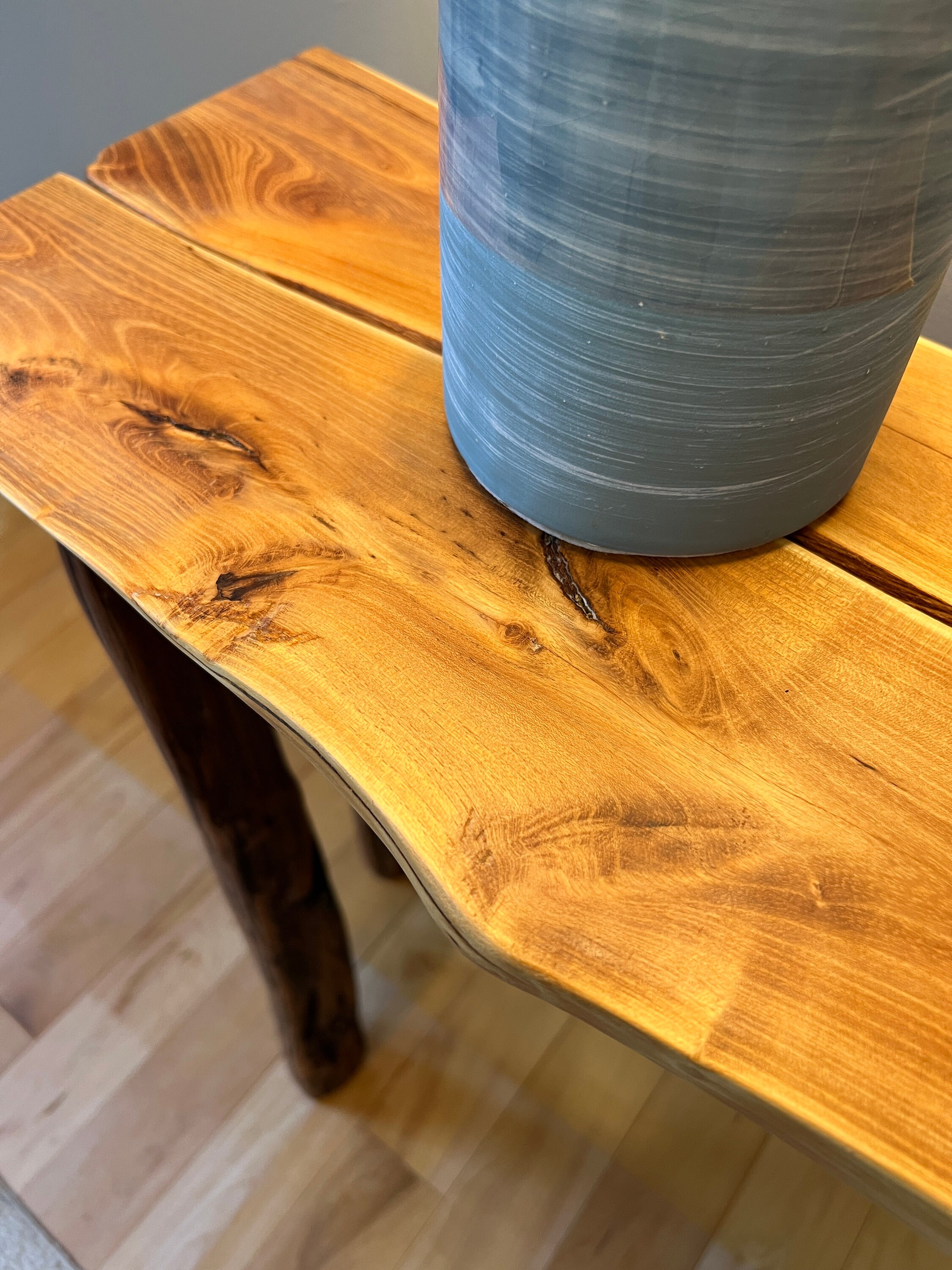 Console Table Made From Reclaimed Black Locust Fenceposts - Etsy