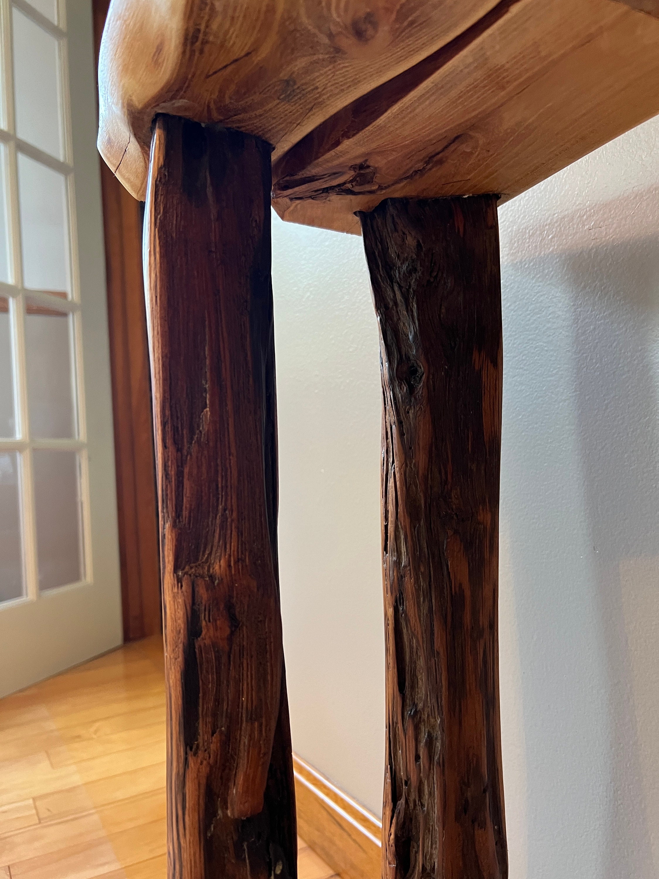 Console Table Made From Reclaimed Black Locust Fenceposts - Etsy