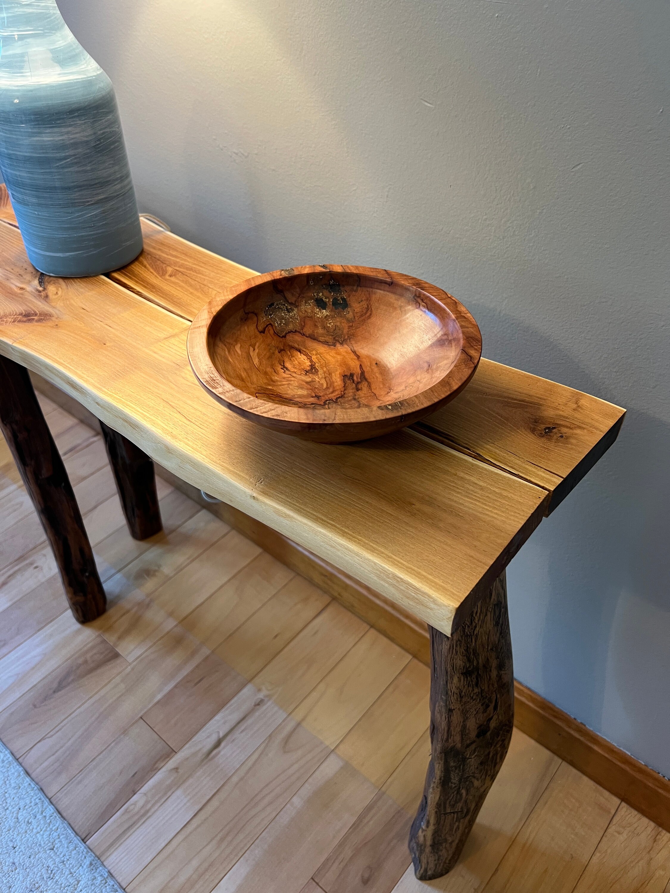 Console Table Made From Reclaimed Black Locust Fenceposts - Etsy