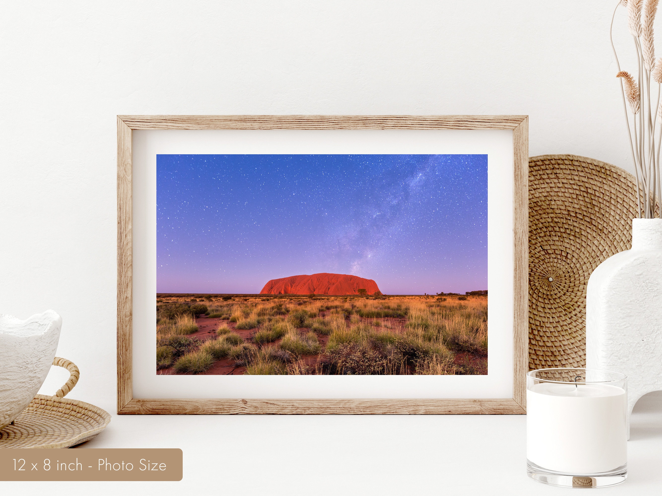 Uluru Night Sky, Professional Print, Un Framed Wall Art, Ayres Rock ...