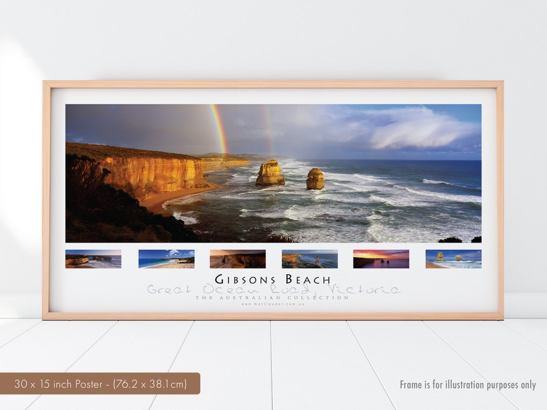 Gibsons Beach Poster 30 X 15 Inch, 12 Apostles Great Ocean Road, Twelve ...