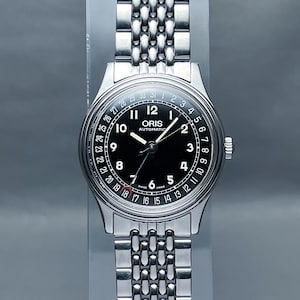 Vintage ORIS Pointer Date Black Dial 35mm - Etsy